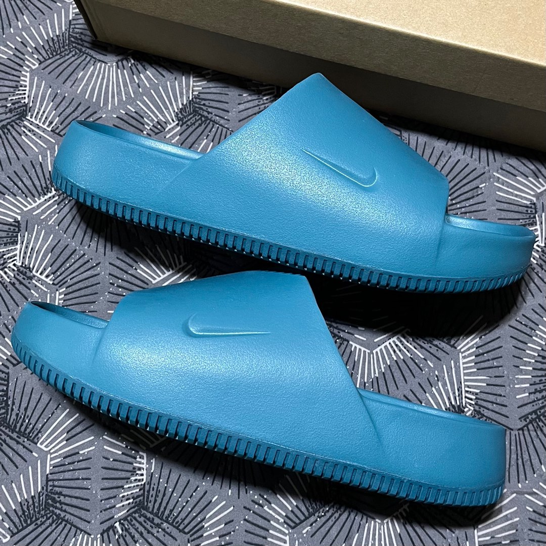 Nike Calm Slide Geode Teal Mens, Men's Fashion, Footwear, Slippers ...