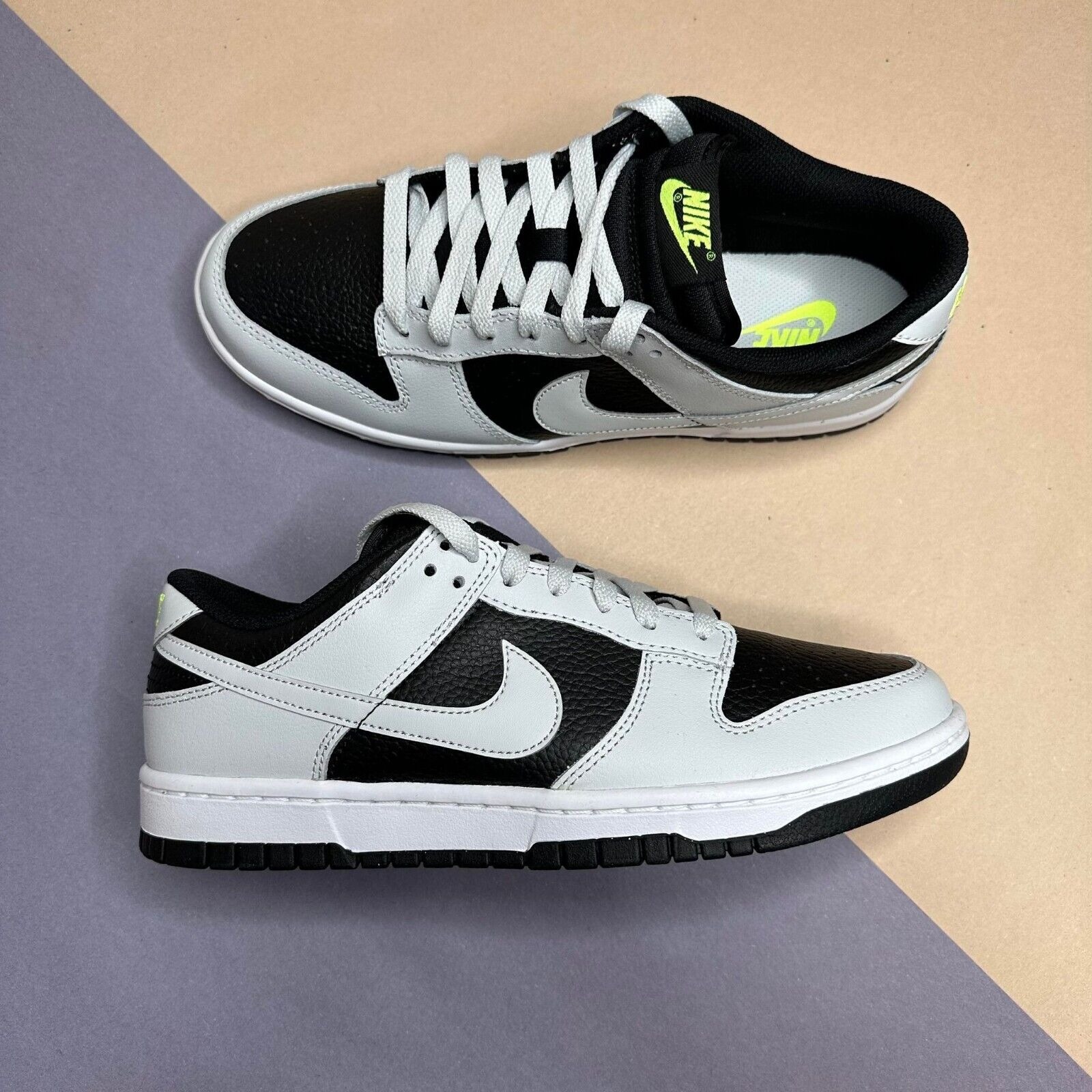 Nike Dunk Low Volt Black White Shoes, Men's Fashion, Footwear, Sneakers ...
