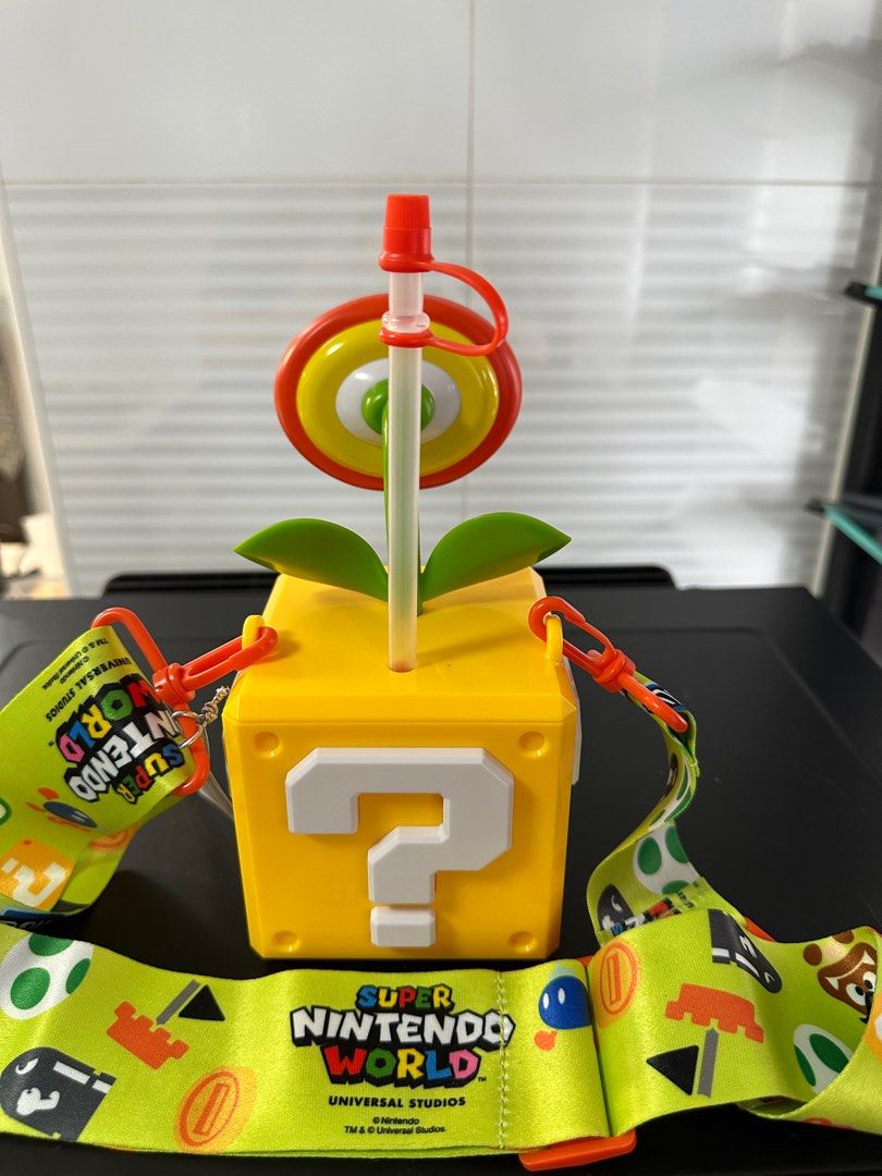 Nintendo World Fire Flower water bottle (Osaka), Furniture & Home ...