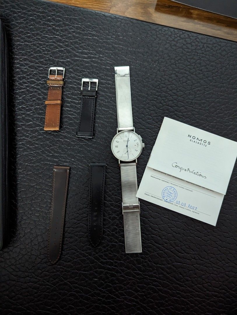 Nomos Tangomat GMT with 3 original Nomos Straps, Luxury, Watches on ...