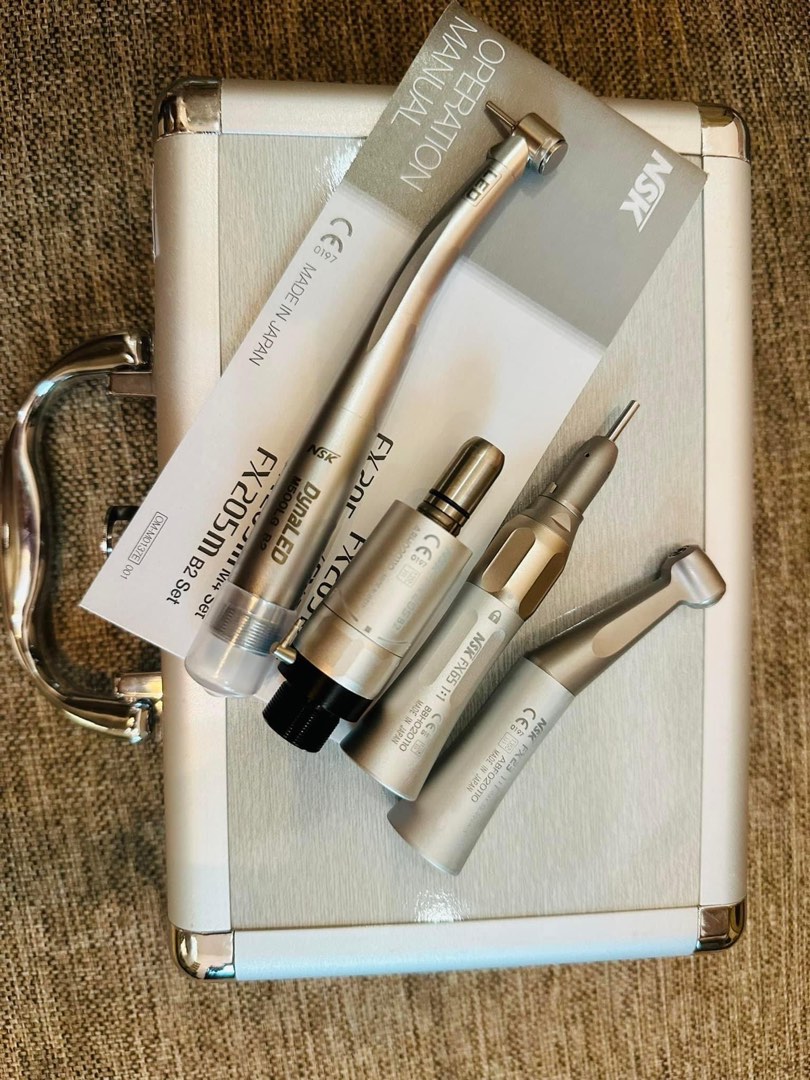 NSK LOWSPEED HANDPIECE SET WITH DYNALED HIGHSPEED HANDPIECE on Carousell