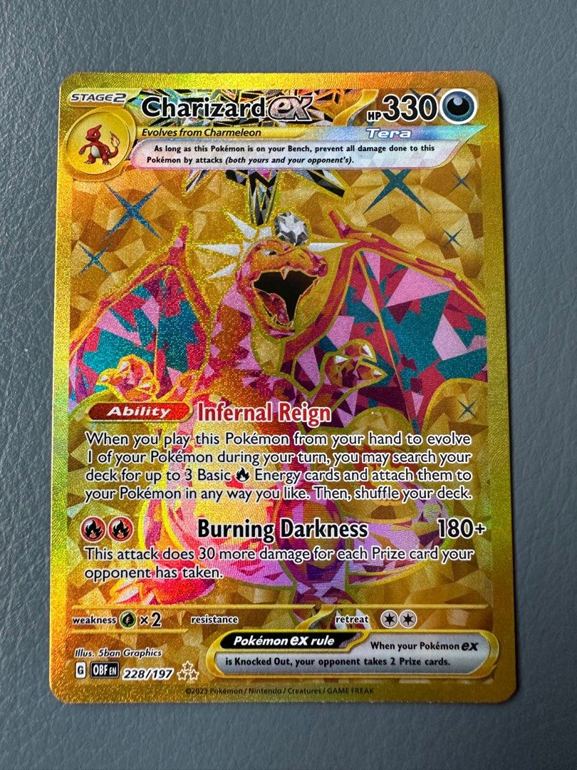 Obsidian Flames Charizard EX trio, Hobbies & Toys, Toys & Games on ...