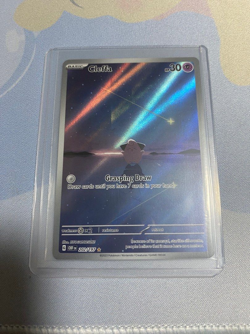 Obsidian Flames Cleffa AR, Hobbies & Toys, Toys & Games on Carousell