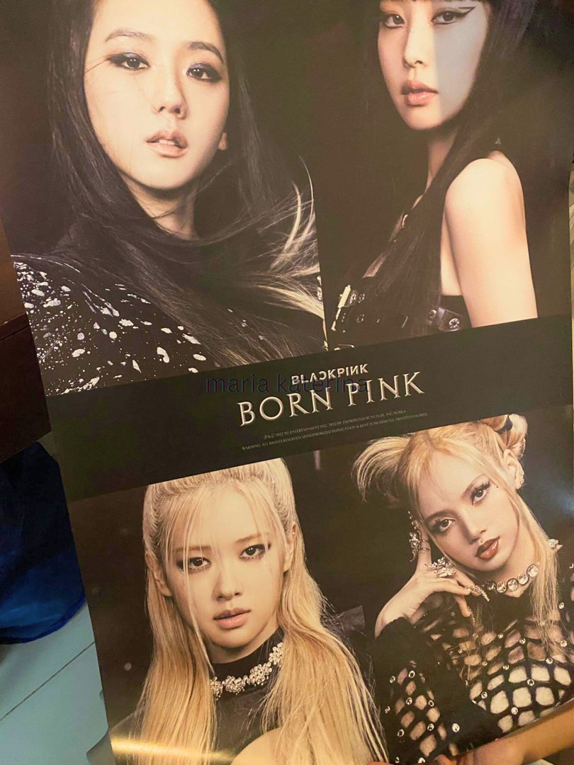 Official Born Pink Poster with Tube canister, Hobbies & Toys ...