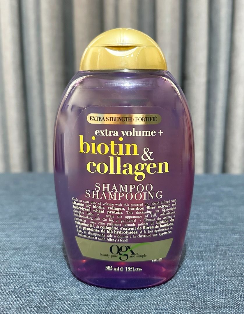 OGX Extra Strength Extra Volume + Biotin & Collagen shampoo 385 mL ...