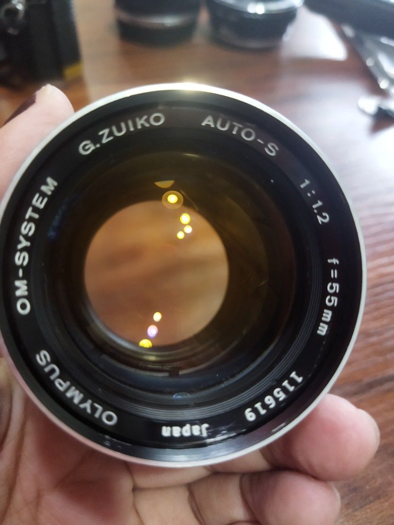 Olympus vintage lens 55mm F1.2mm, Photography, Lens & Kits on Carousell