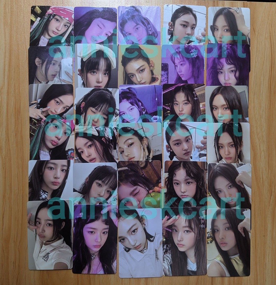 [ON HAND, TINGI] NEWJEANS Get Up Weverse version photocards - version A,B,C - Minji, Hanni ...