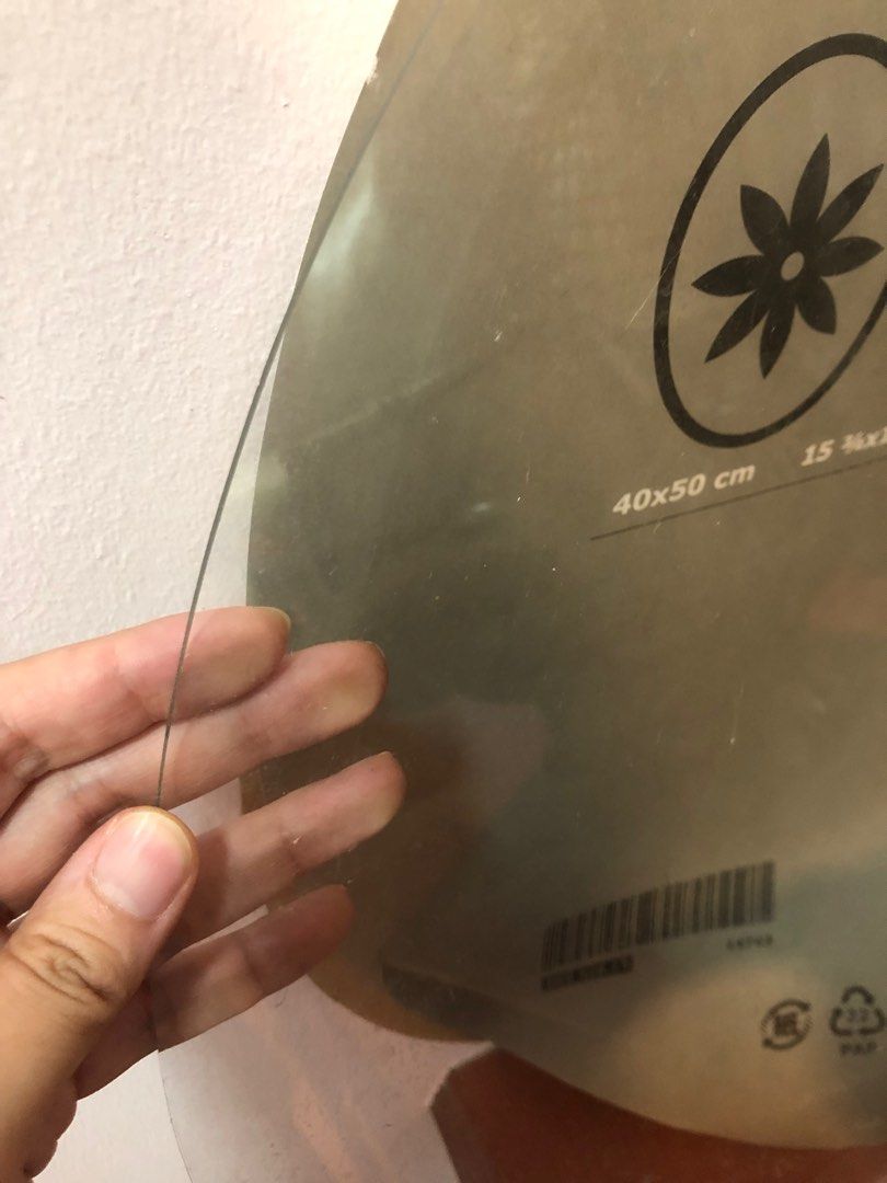 Oval shaped diy glass - from ikea ung drill frame, Hobbies & Toys ...