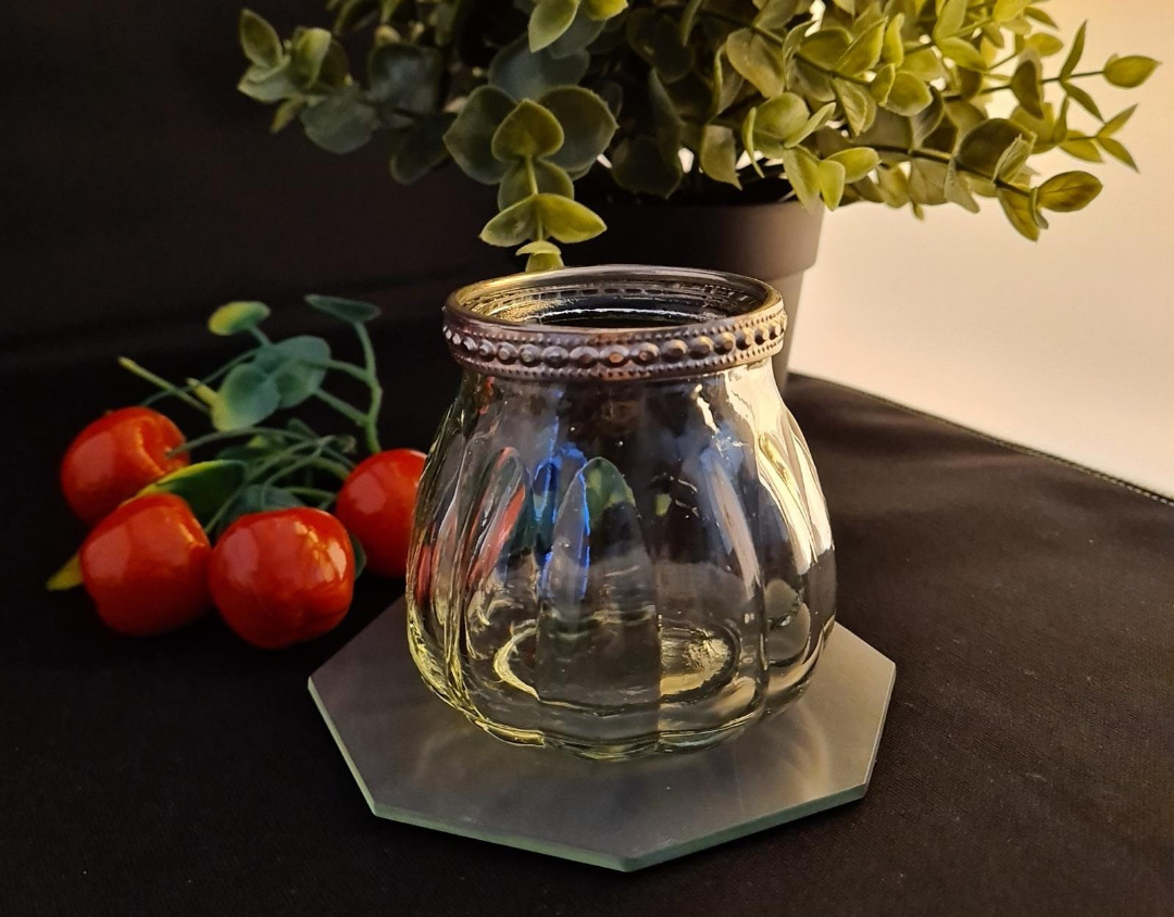 Parry Market La Parfum Glass Jar with Silver Rim (Available: 1 pc ...