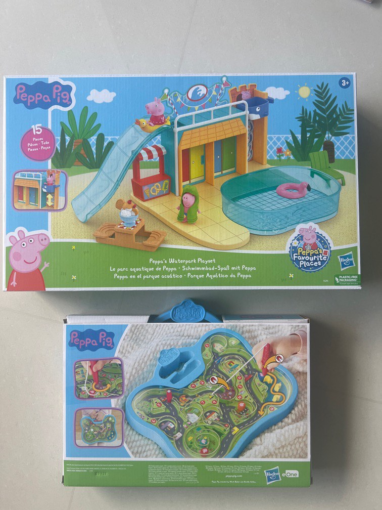 Peppa Pig Waterpark Playset & Town Tour Maze, Hobbies & Toys, Toys ...