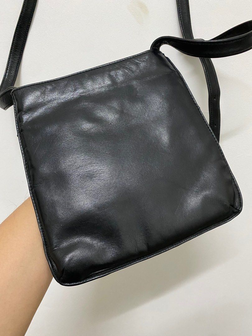 Perlina new york leather sling bag, Luxury, Bags & Wallets on Carousell