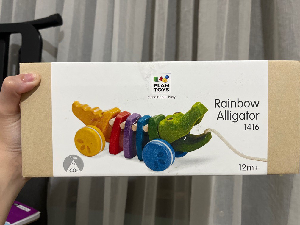 Plan Toys Rainbow Alligator, Hobbies & Toys, Toys & Games on Carousell