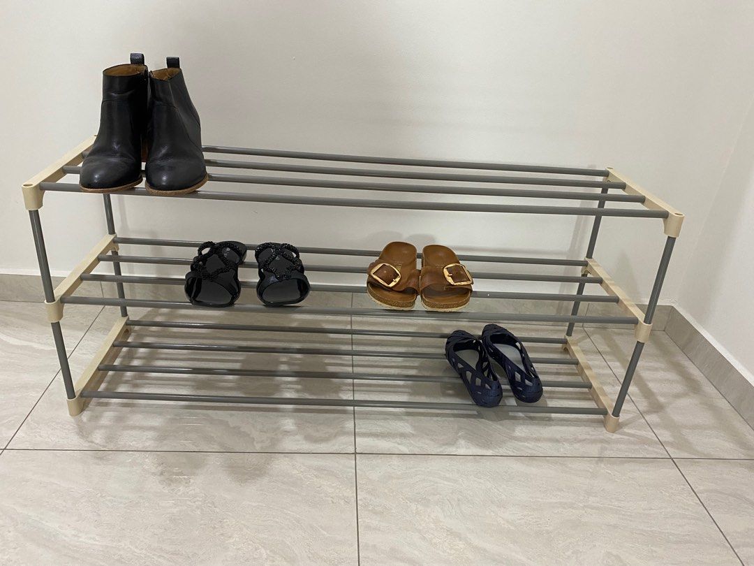 Plastic shoe rack, Furniture & Home Living, Furniture, Shelves ...