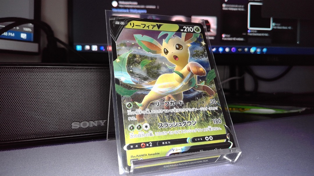Pokemon TCG (Japanese) - Leafeon (PROMO), Hobbies & Toys, Toys & Games ...