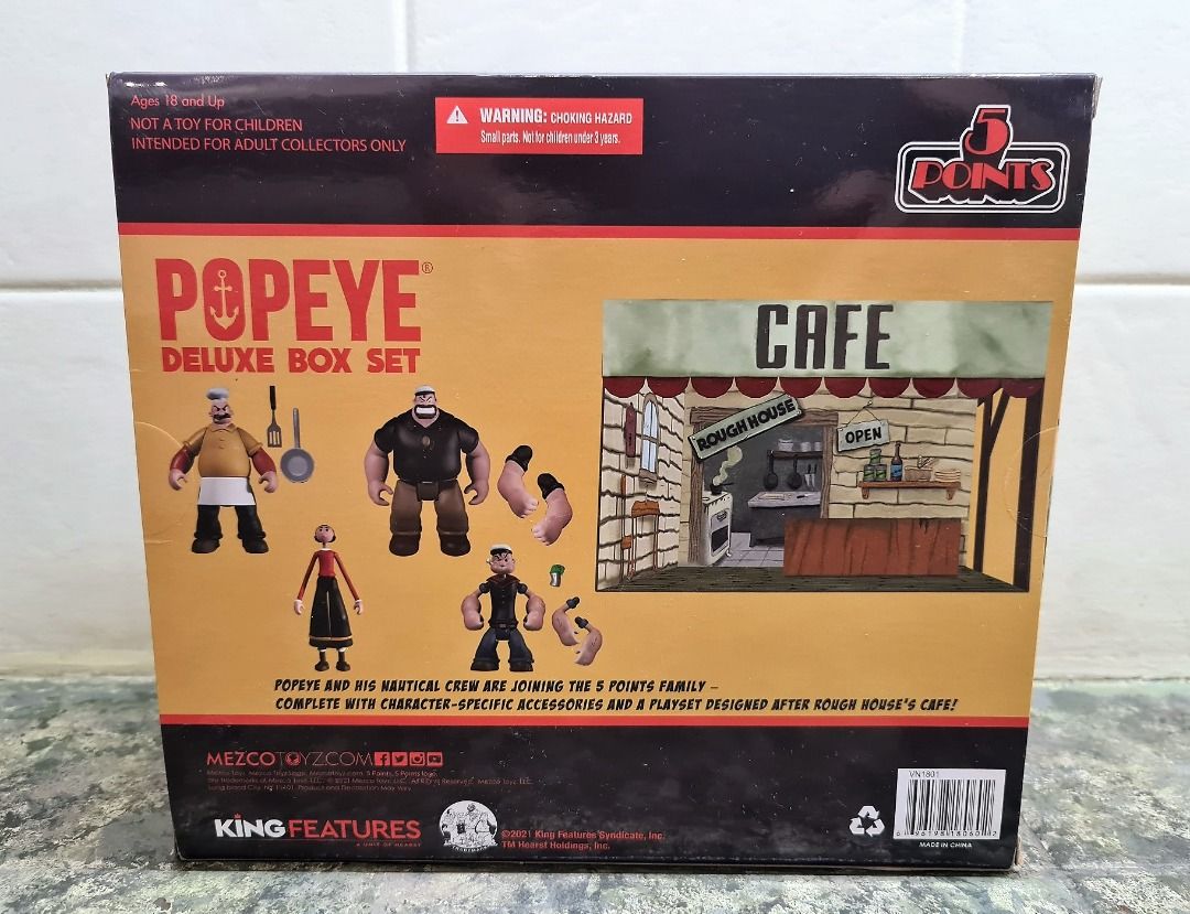 POPEYE DELUXE BOXSET - 2021 Mezco 5 Points Action Figures Diorama ... POPEYE DELUXE BOXSET - 2021 Mezco 5 Points Action Figures Diorama ...