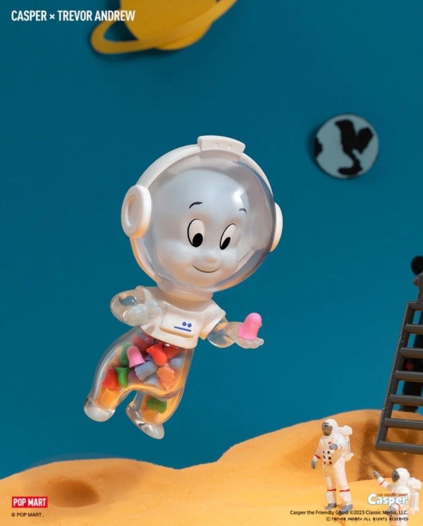 Popmart Casper x Trevor Andrew Space Casper, Hobbies & Toys, Toys ...