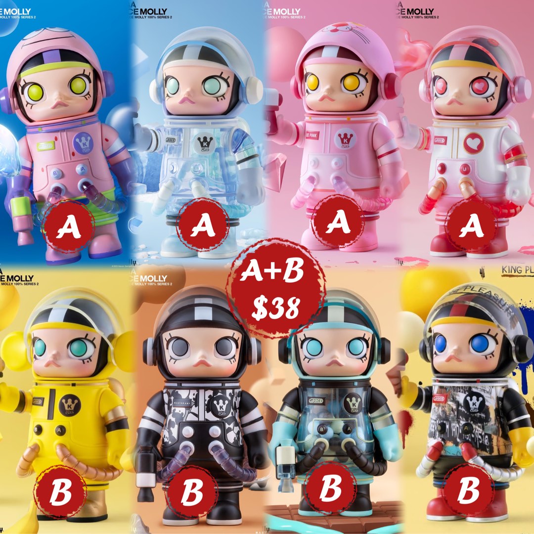 Popmart Mega Space Molly 100% Series 2 -B, Hobbies & Toys, Toys & Games ...