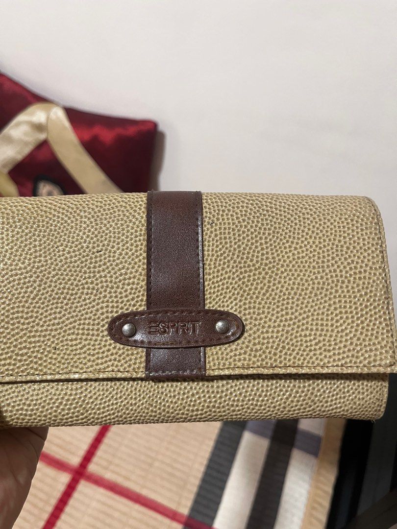 Pre loved Esprit long brown wallet on Carousell