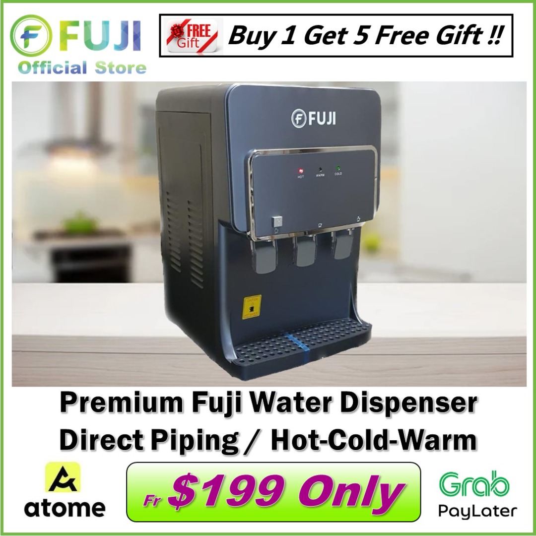 Premium Fuji Water Dispenser With Compressor Cooler & Direct Piping To ...