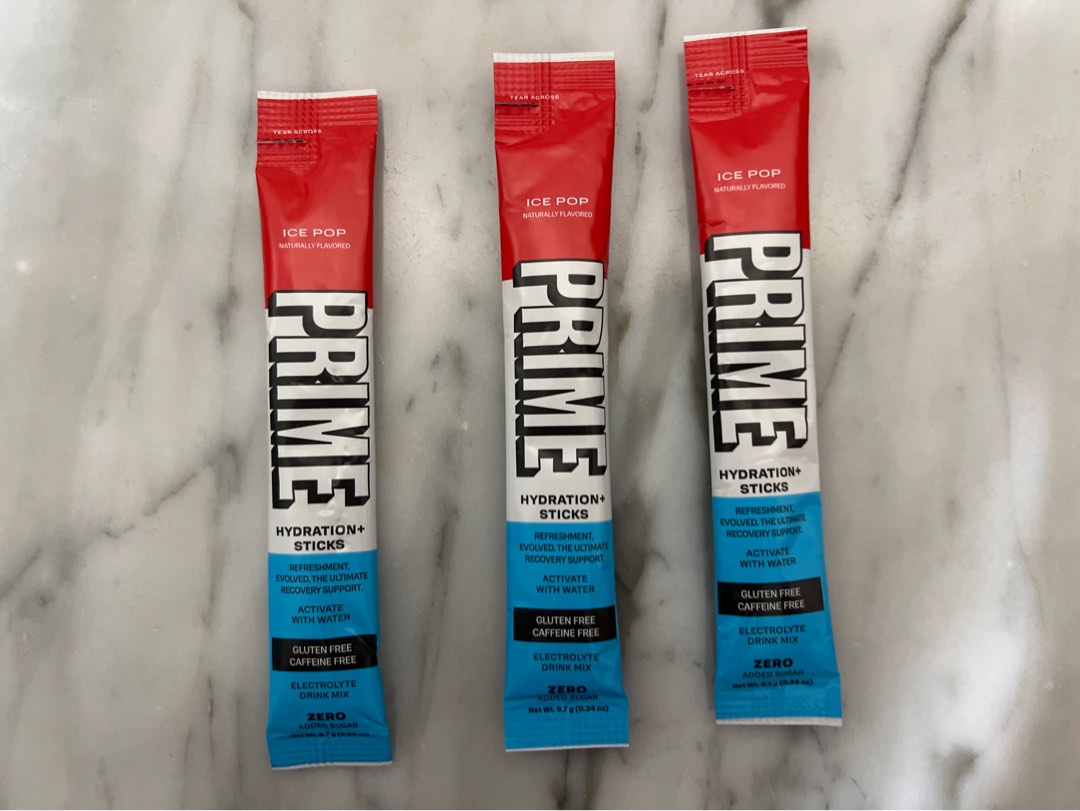 Prime ice pop stick packs, Food & Drinks, Beverages on Carousell