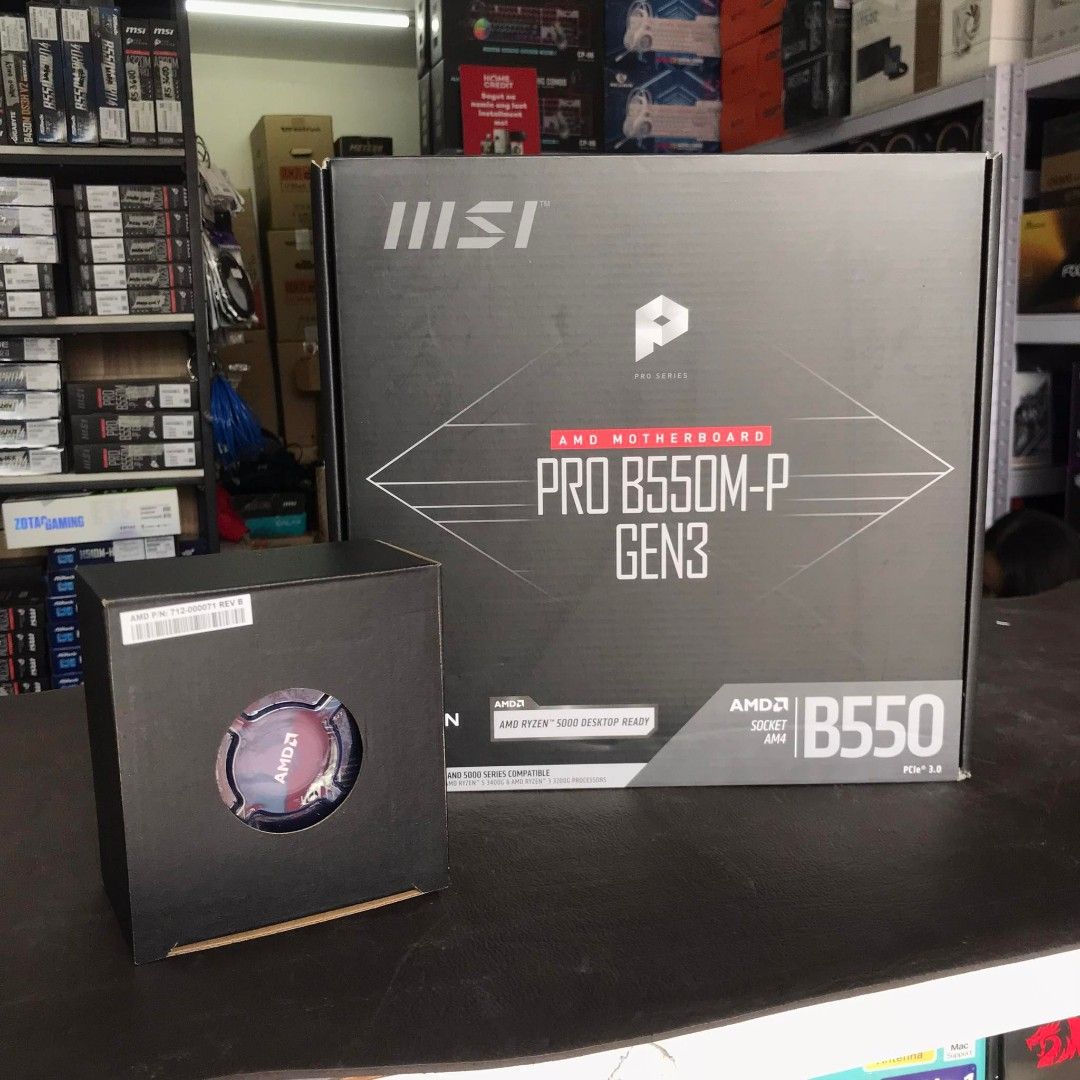 PROCIE & MOBO BUNDLE: R5 5600G + MSI B550M-P GEN 3 + AMD STOCK FAN ...