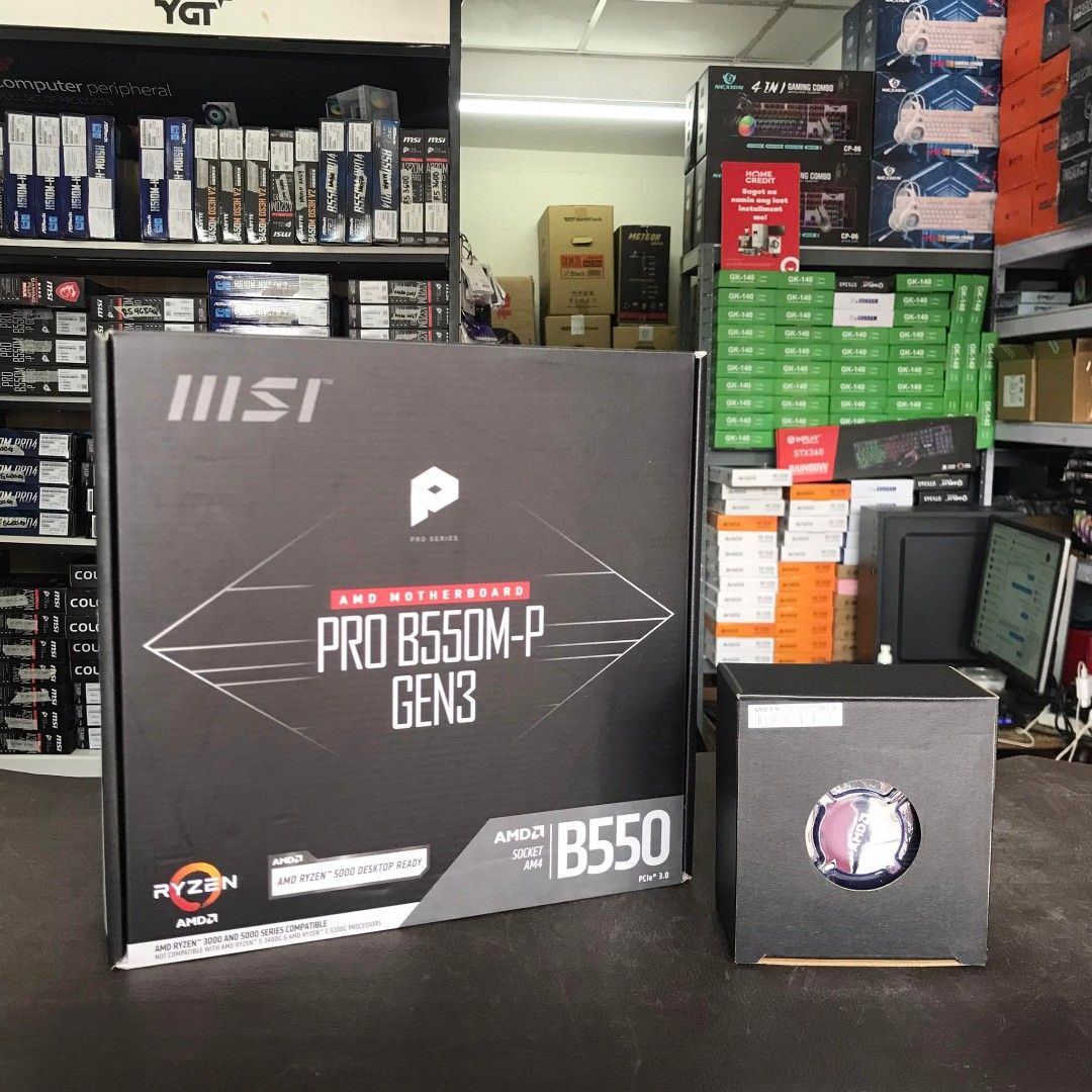 PROCIE & MOBO BUNDLE: R5 5600G + MSI B550M-P GEN 3 + AMD STOCK FAN ...