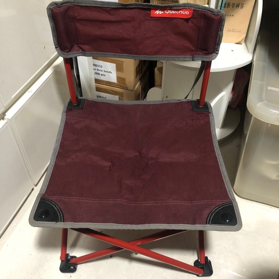 QUECHUA by Decathlon CAMPING CHAIR-RED Chair, Sports Equipment, Hiking ...