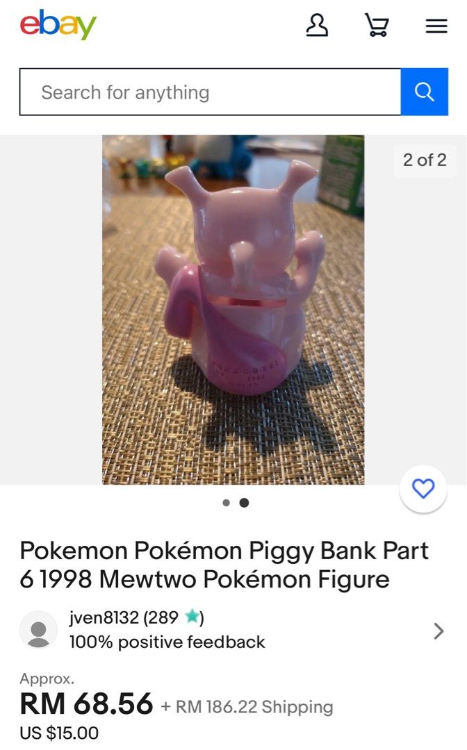 Rare Vintage Nintendo Pokemon Piggy Bank 1998 / Pokemon Figure Bank ...