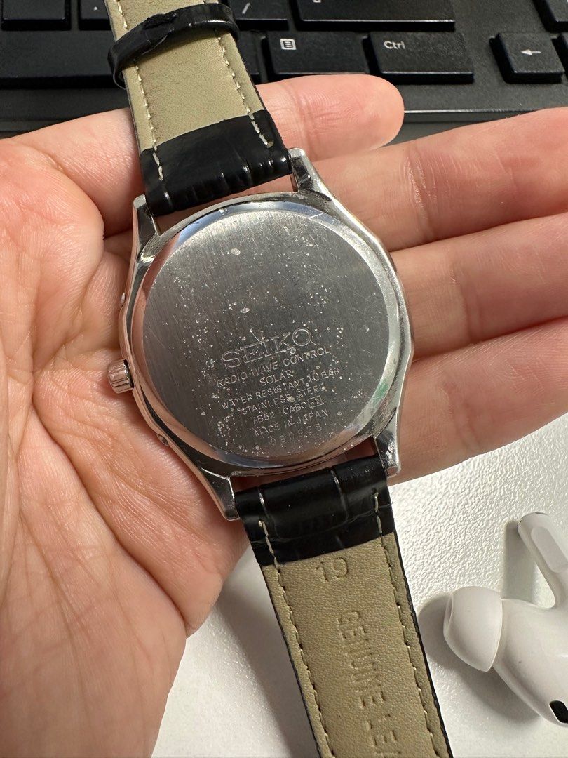 Rare vintage Seiko Radio Wave control Solar, Luxury, Watches on Carousell