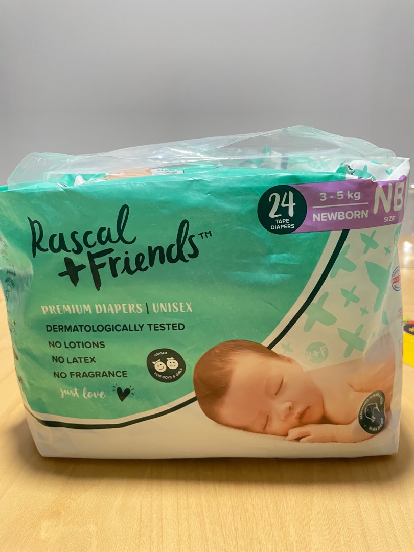 Rascal and Friends Premium Diapers (Newborn), Babies & Kids, Bathing ...