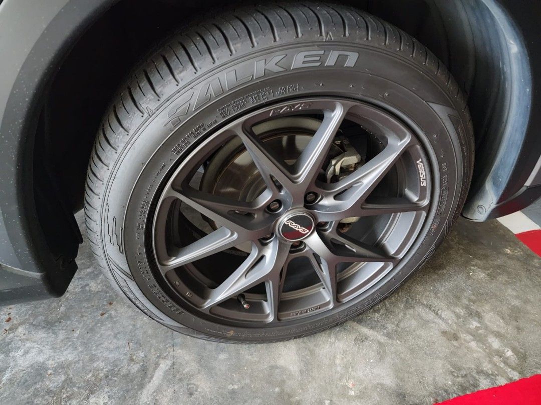 RAYS VERSUS RIM WITH FALKEN AZENIS(70-80% thread), Car Accessories ...