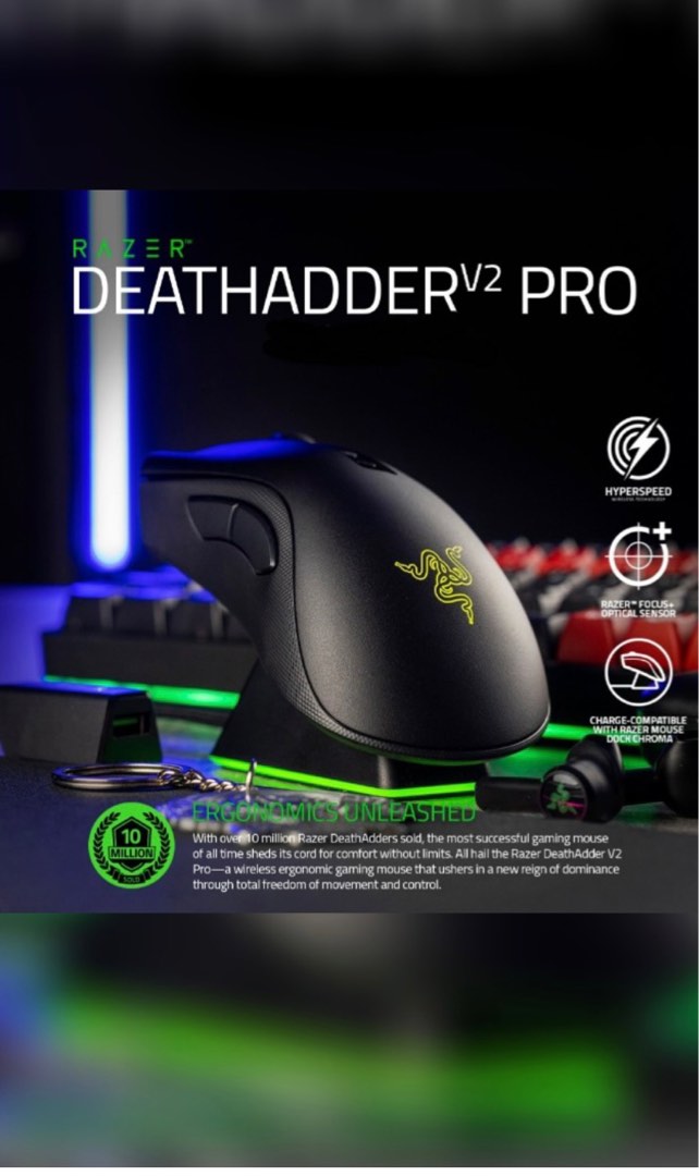 Razer death adder V2 pro wireless, Computers & Tech, Parts & Accessories, Mouse & Mousepads on ...