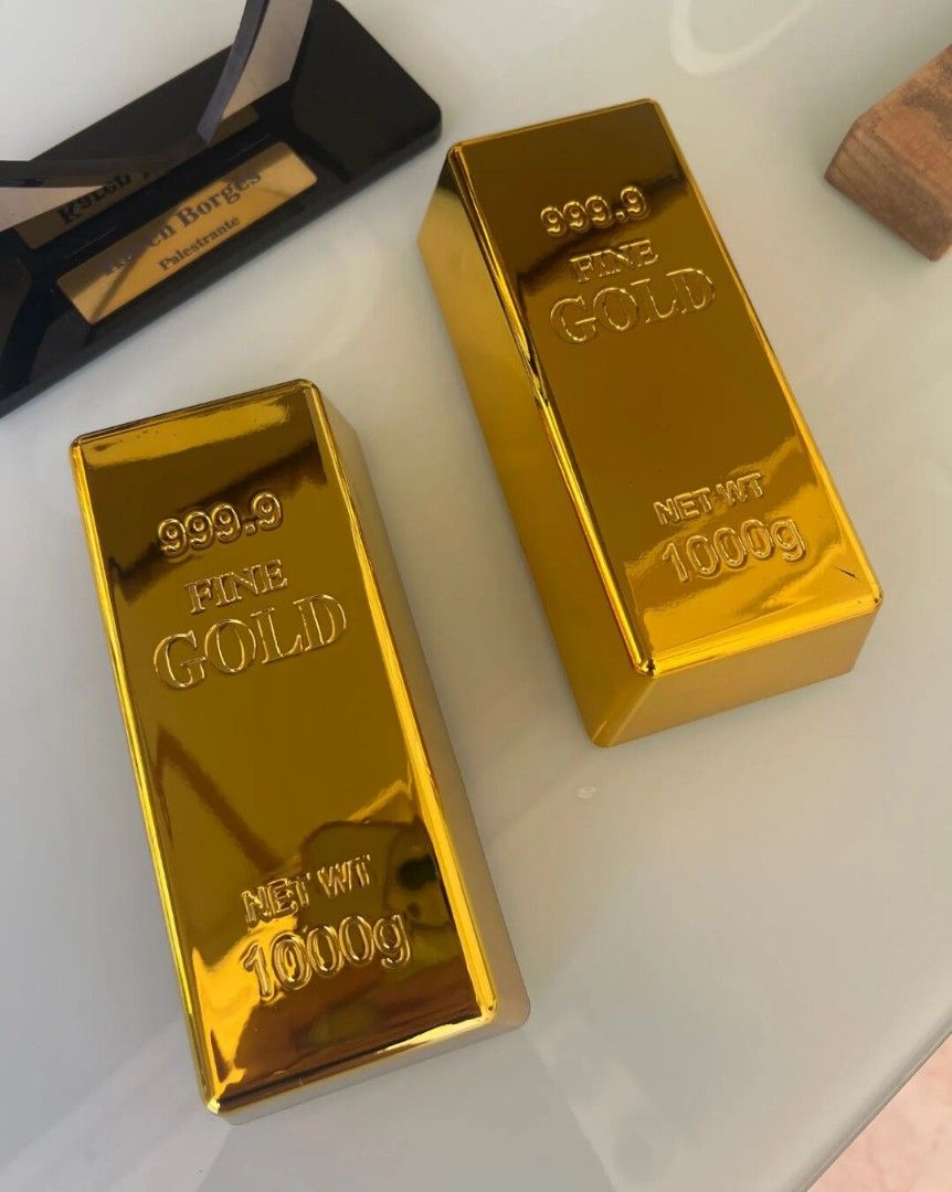 Replica Gold Bar 1000 gram 999.9 Fine Gold, Women's Fashion, Jewelry ...