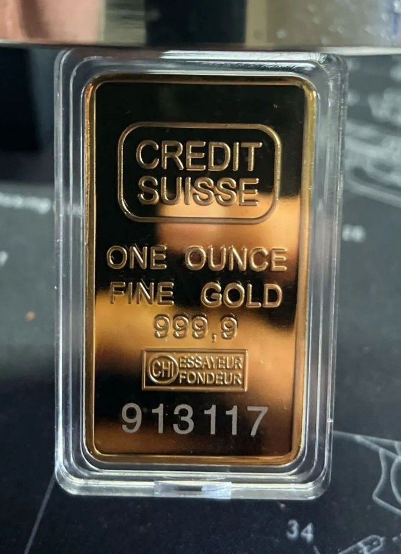 Replica Gold Bar 1 Ounce 999.9 With Serial Number, Women's Fashion ...