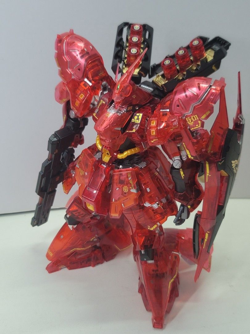 rg sazabi 沙煞比 clear color gundam bandai 齊件 有說明書 已砌 完成品 gundam 高達 高達模型 ...