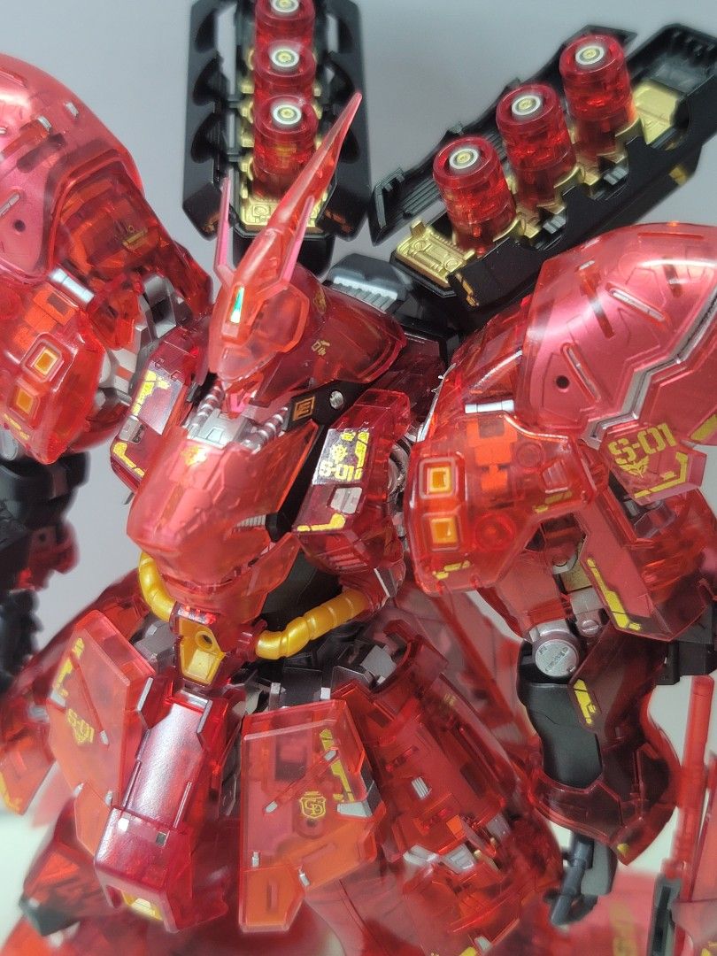 rg sazabi 沙煞比 clear color gundam bandai 齊件 有說明書 已砌 完成品 gundam 高達 高達模型 ...