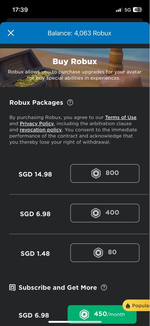 Robux for cash, Video Gaming, Gaming Accessories, In-Game Products on ...