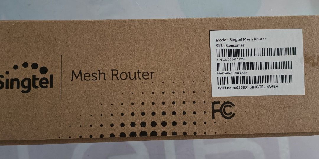 Singtel Mesh Router, Computers & Tech, Parts & Accessories, Networking ...