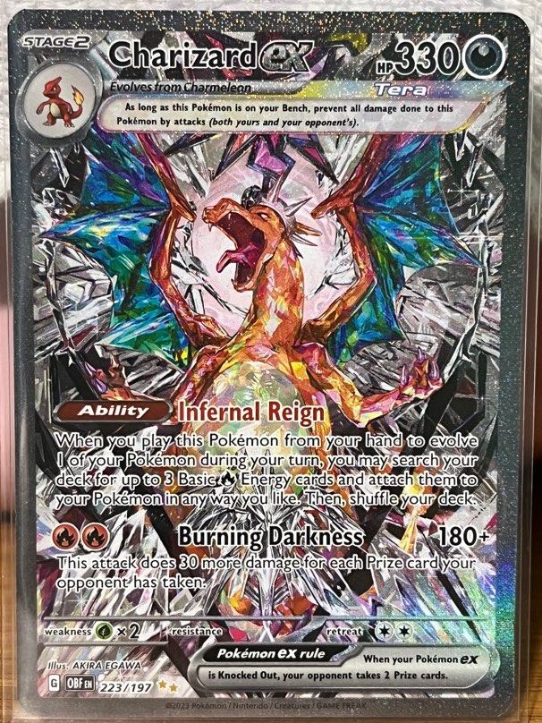 SIR Charizard EX 223/197, Hobbies & Toys, Toys & Games on Carousell
