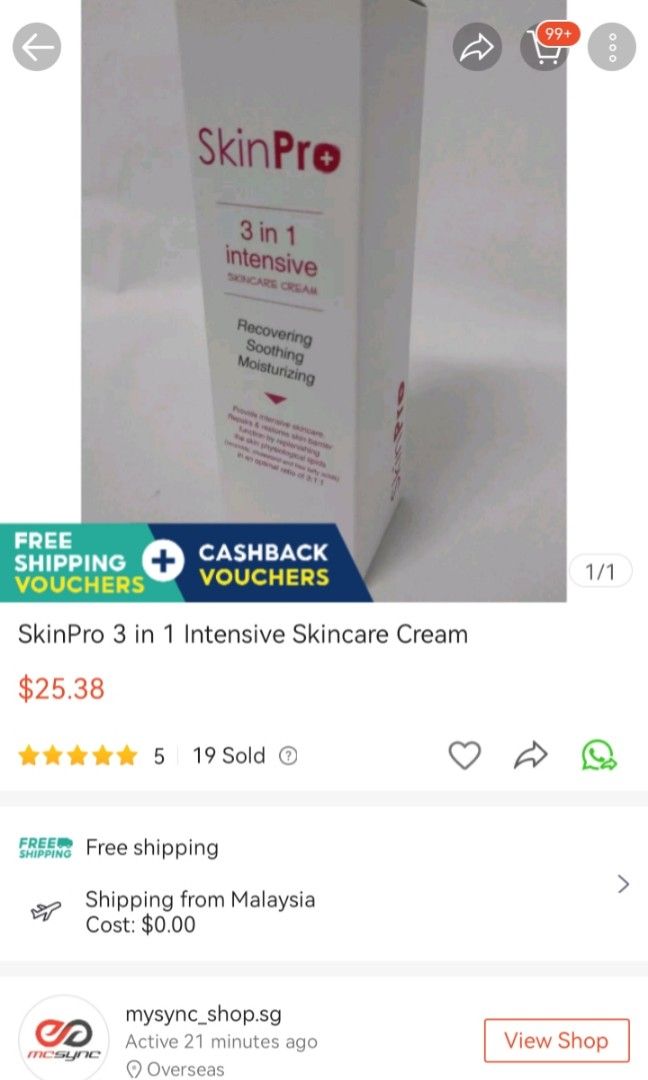 SKIN PRO 3 in 1 skincare cream, Beauty & Personal Care, Bath & Body ...