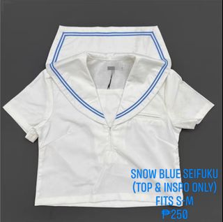 Seifuku Japanese Sailor Uniform Top only Costume Cosplay, Women's ...