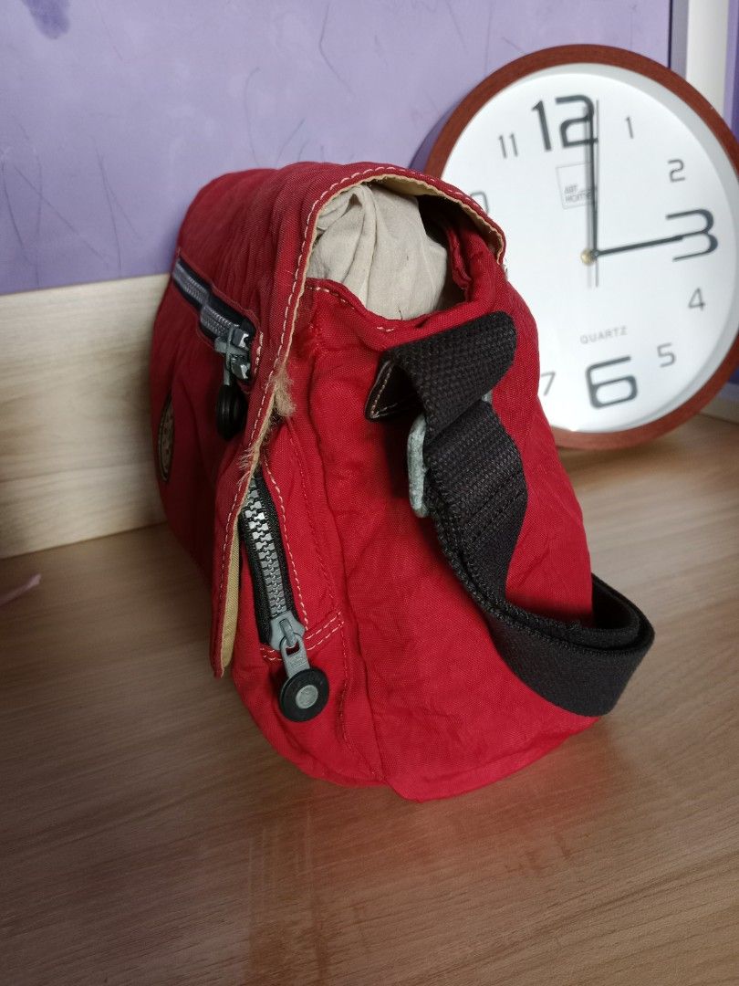 SLING MESSAGER KIPLING LENGKAP MONKEY, Fesyen Wanita, Tas & Dompet di Carousell