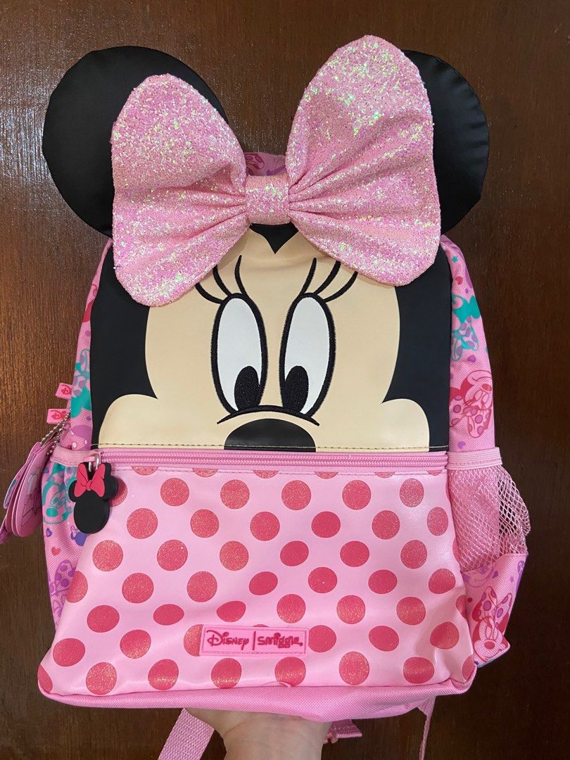 Smiggle junior minnie mouse backpack/bag on Carousell
