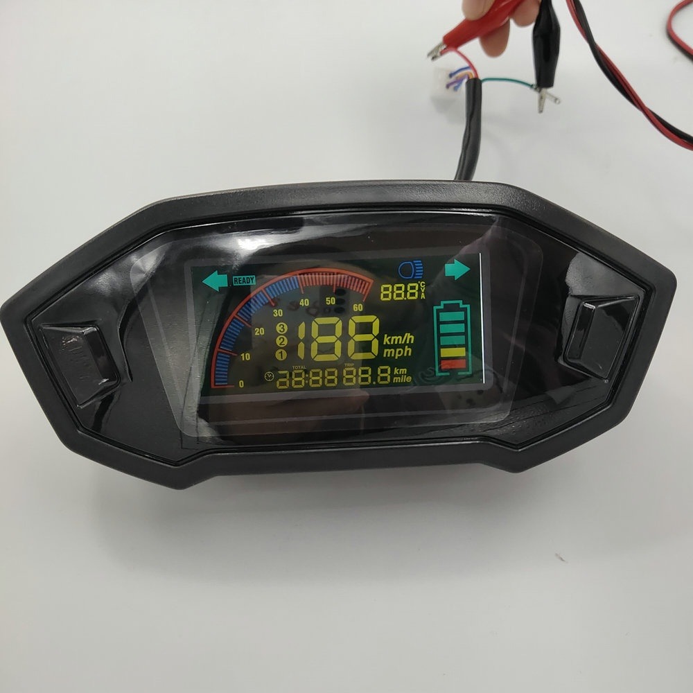 Speedometer Lcd Display 48-72v Gauge For Electric Scooter MTB ...