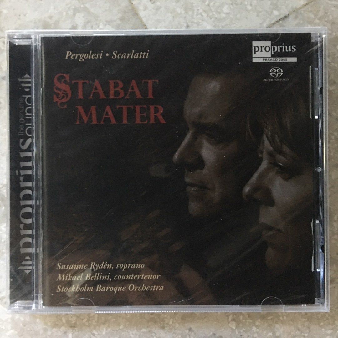 ( SACD ) Stabat Mater - Pergolesi & Scarlatti ( Proprius CD ), Hobbies & Toys, Music & Media ...