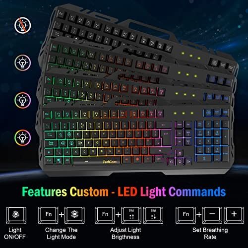 [Stockist.SG] TedGem Gaming Keyboard, Gaming Keyboards USB Wired ...