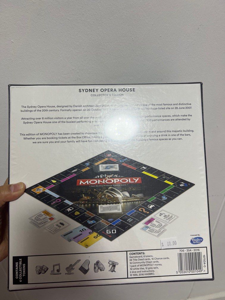 Sydney Opera Monopoly Collector’s Edition, Hobbies & Toys, Toys & Games ...