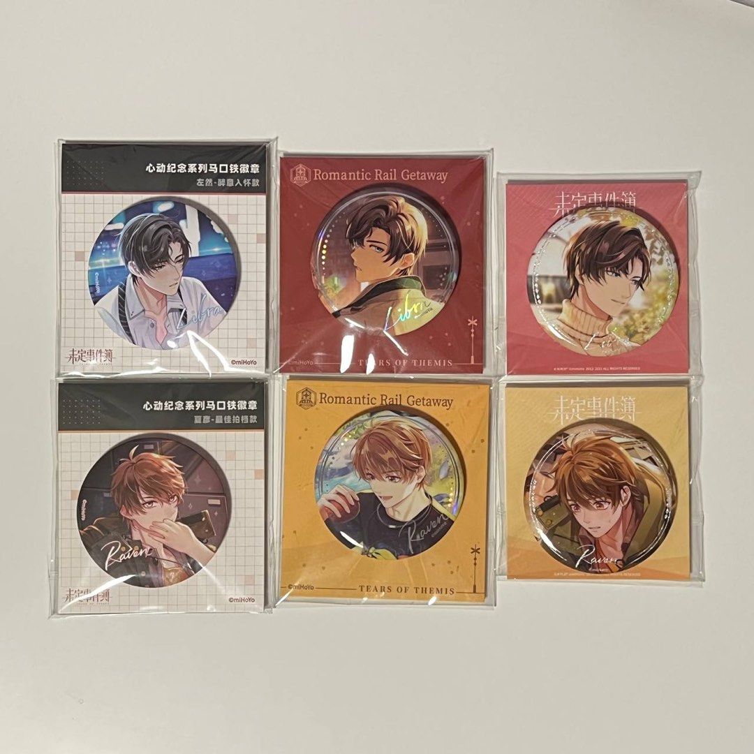 tears of themis tot artem luke official mihoyo badge 58mm, Hobbies ...