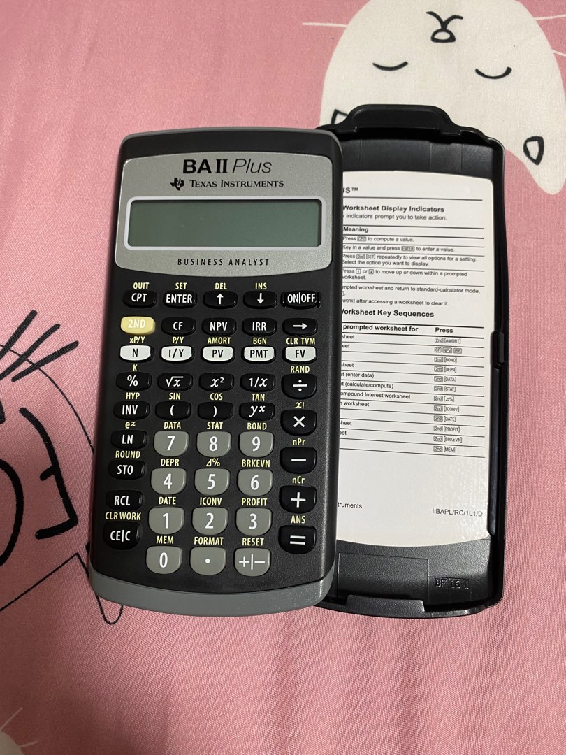 Texas Instruments BA II Plus Financial Calculator, Computers & Tech ...