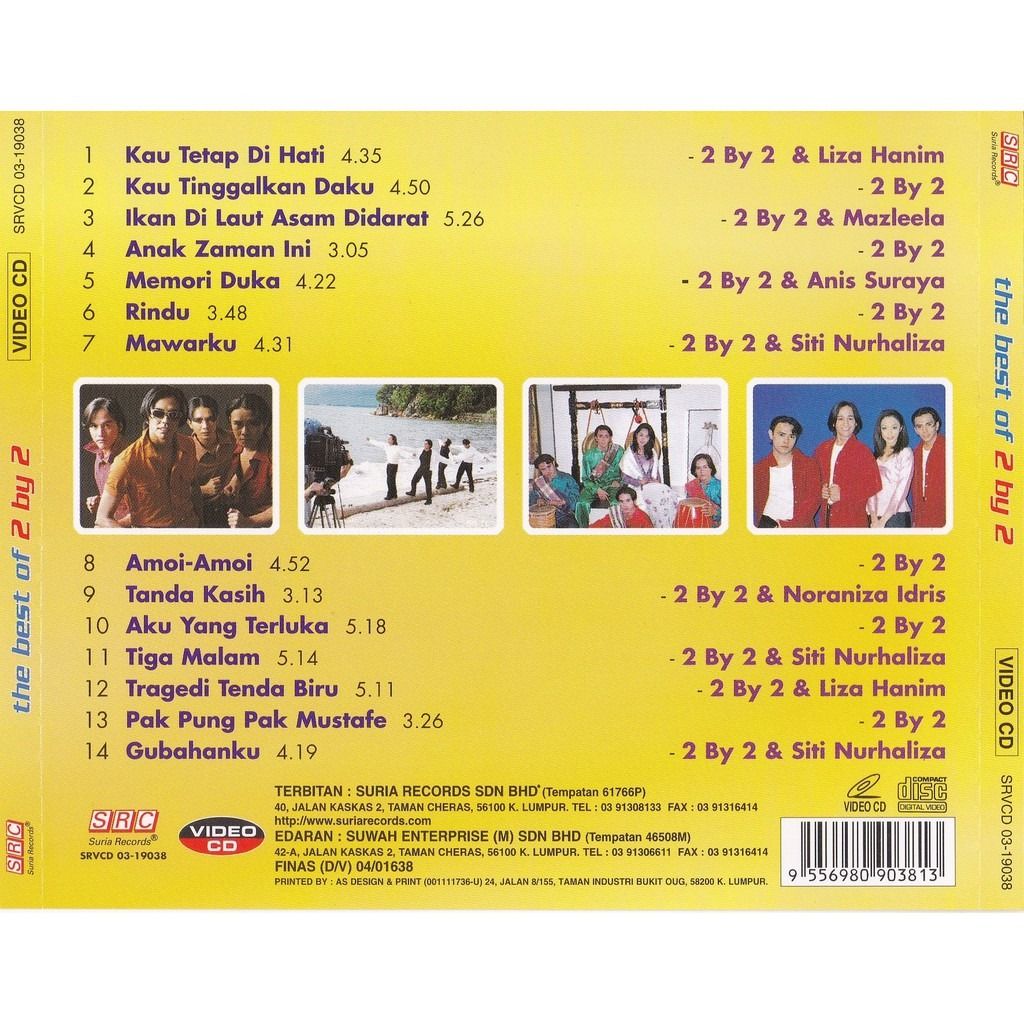 The Best Of 2 By 2 VCD MTV Karaoke Original New And Sealed, Hobbies ...